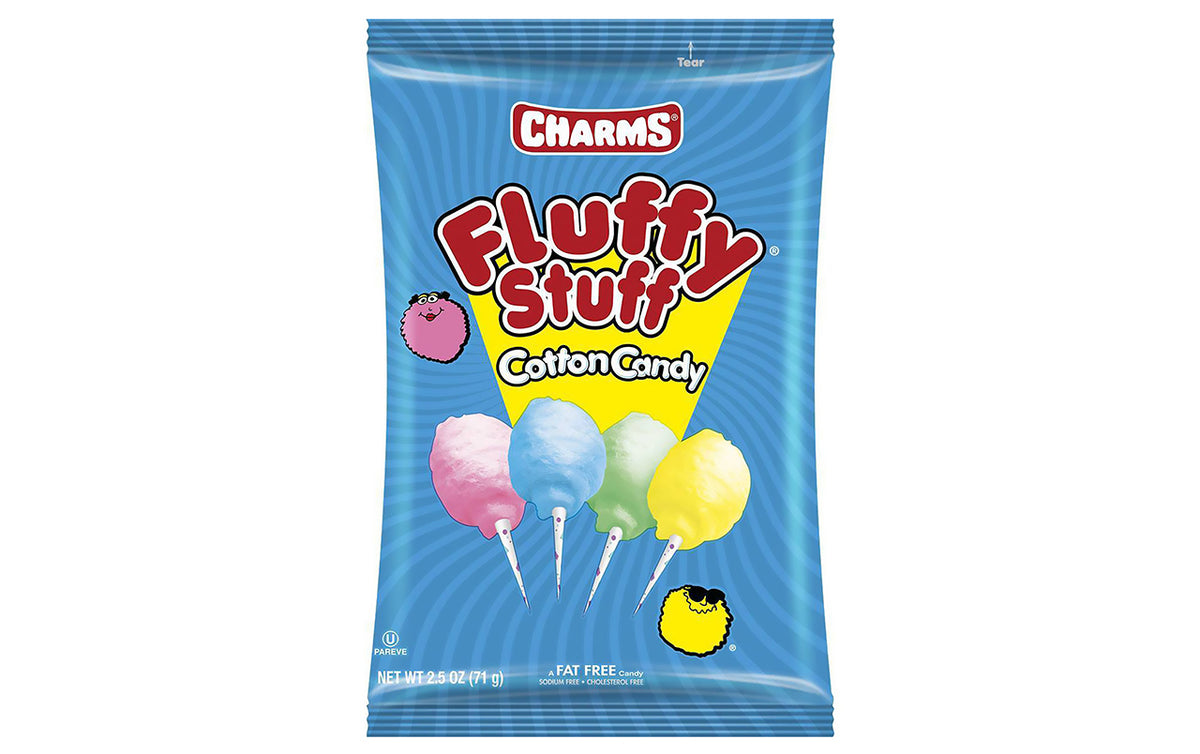 Fluffy Stuff Cotton Candy Bag, 2.5 oz, 12 Count – Candydistributors.com