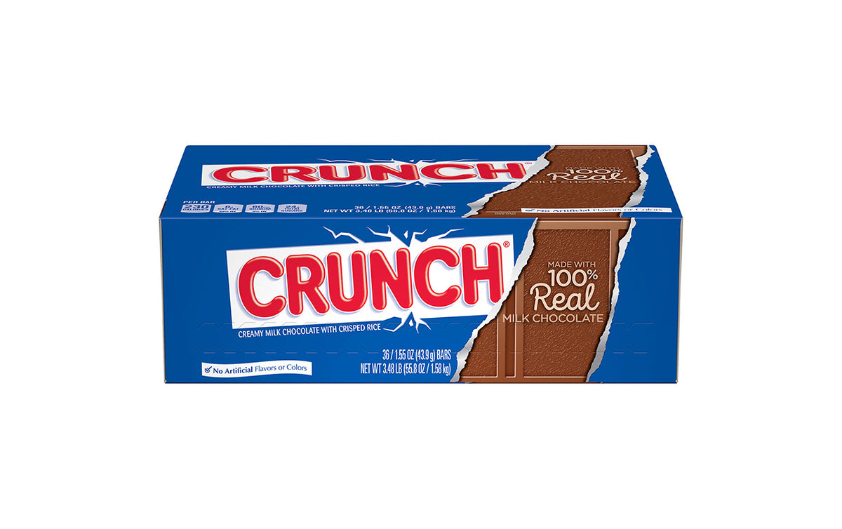 CRUNCH Milk Chocolate Bar, 1.55 oz, 36 Count – Candydistributors.com
