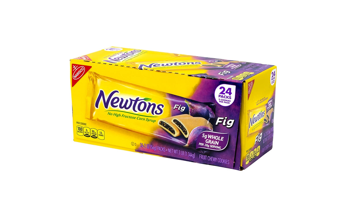 FIG NEWTONS Soft & Fruit Chewy Fig Cookies, 2 oz, 24 Count ...