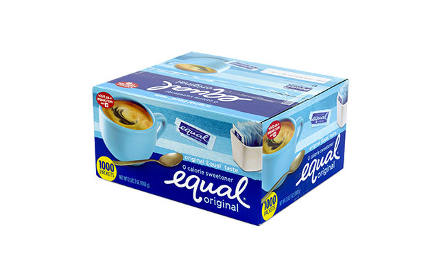 Equal Zero Calorie Original Sweetener, Box of 1,000 Sweetener Packets ...