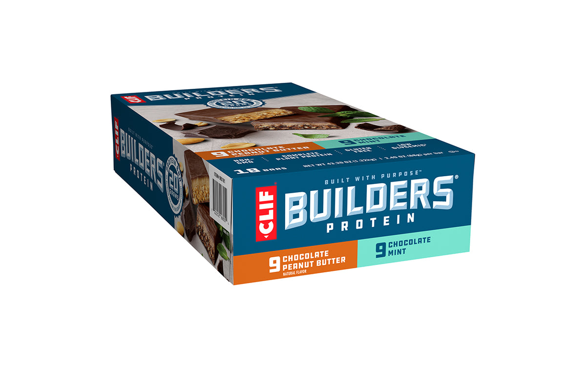 Clif Builder's 20g Protein Bar Variety Pack, 2.4 oz, 18 Count ...