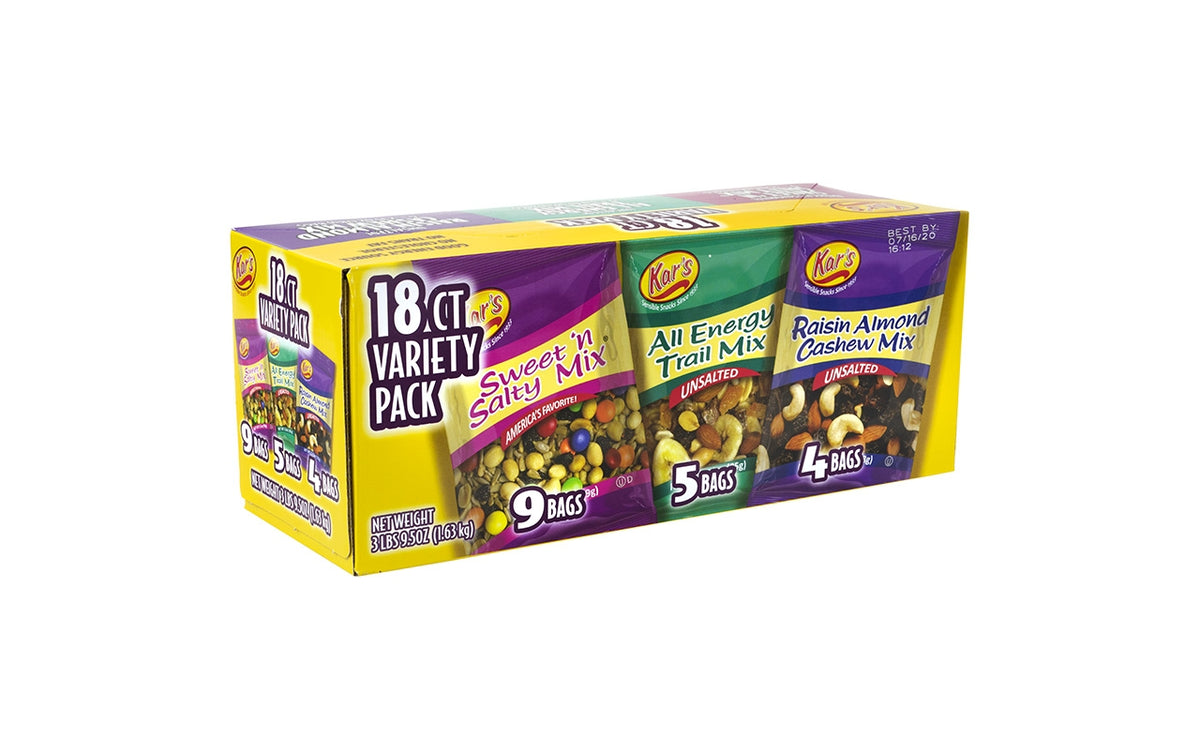 KAR'S Trail Mix Variety Pack, 18 Count – Candydistributors.com