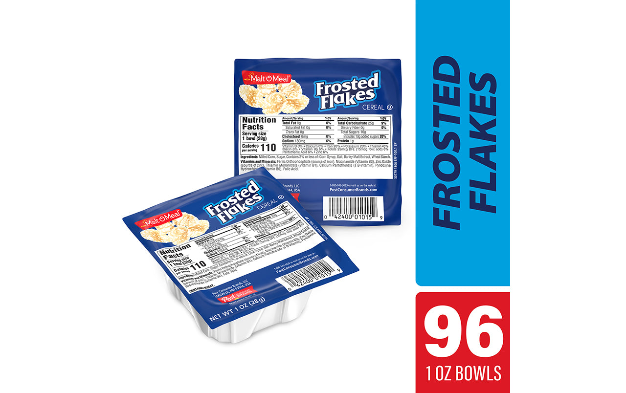 Cereal Food Label Frosted Flakes